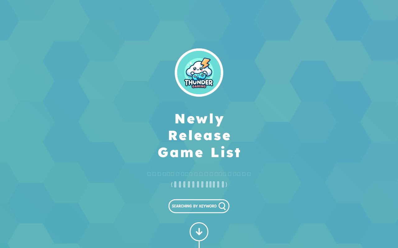 Newly Release Game List